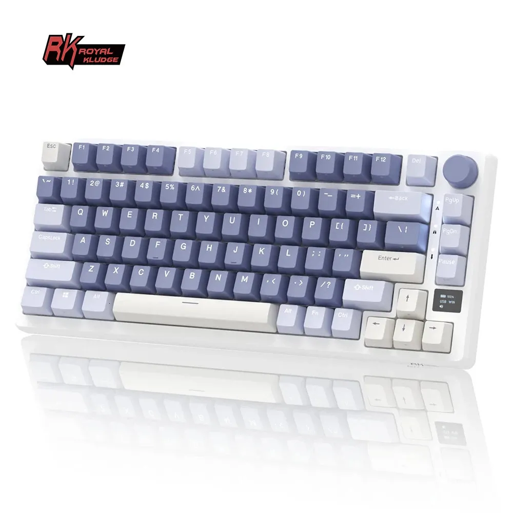 RK ROYAL KLUDGE M75 Gasket Mechanical Keyboard Wireless/Bluetooth/USB ...