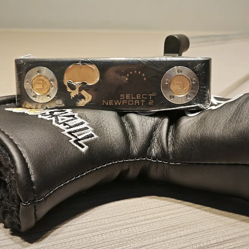 Golden Skull Golf Putter - Newport 2 Style, Steel Shaft, Precision ...