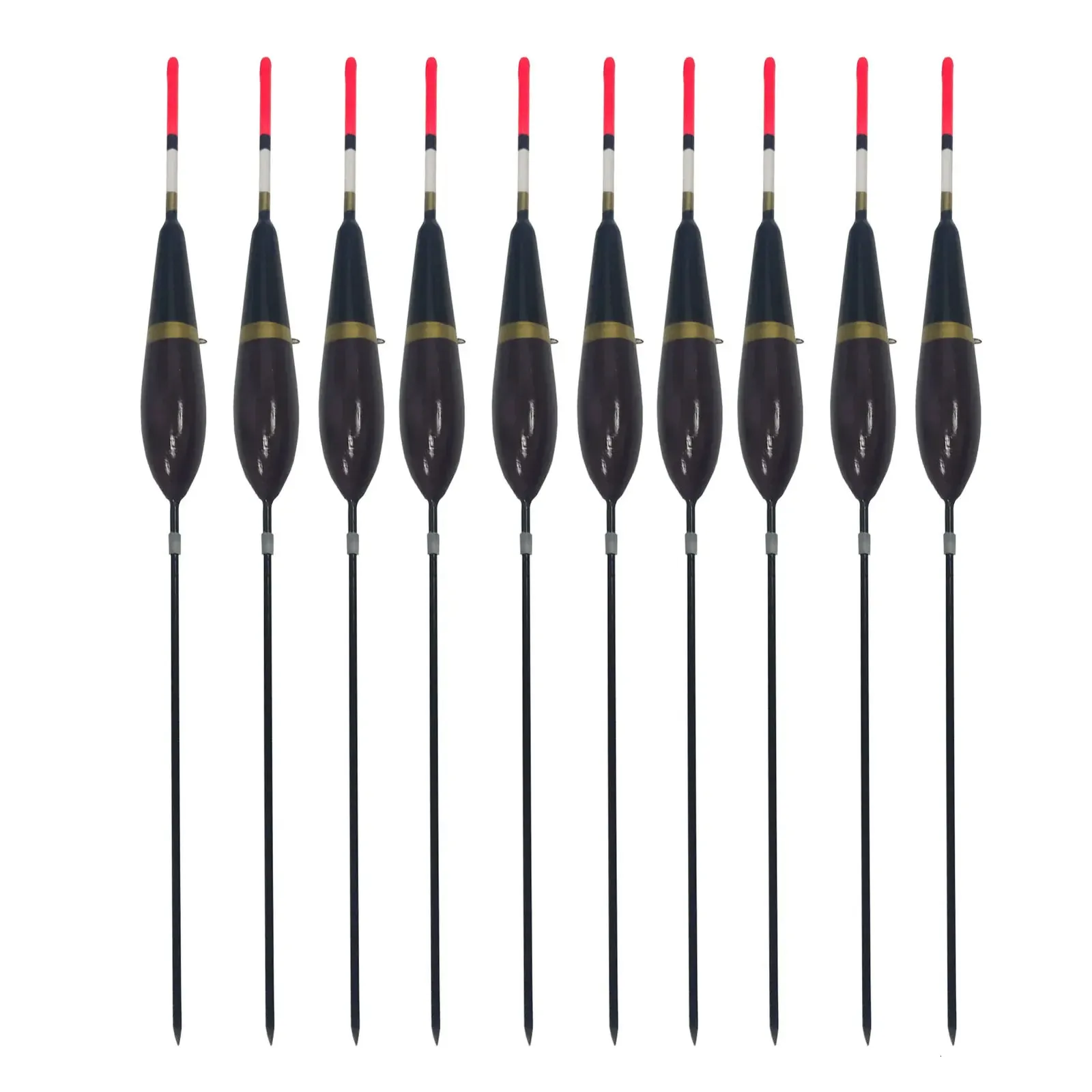 10-Piece Fishing Bobber Set - Lightweight Cork Floats, High Buoyancy ...
