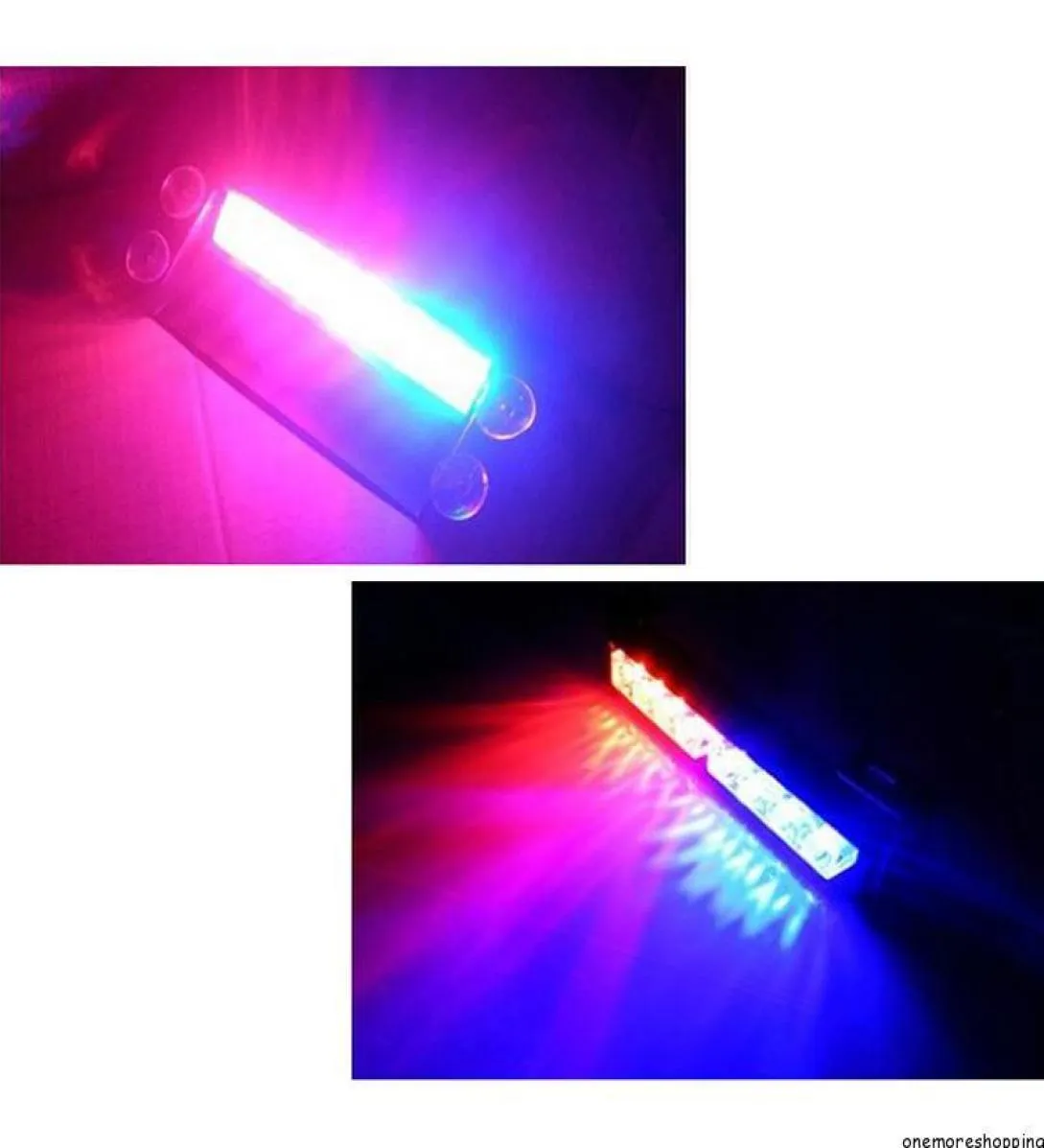 DHgate.com:8 LED Police Strobe Lights, Red/Blue Flashing Car Emergency ...