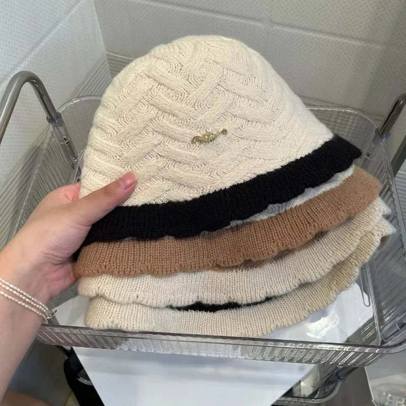 Bucket Hats For Women With String, Knitted Winter Hat, Stylish Crochet ...