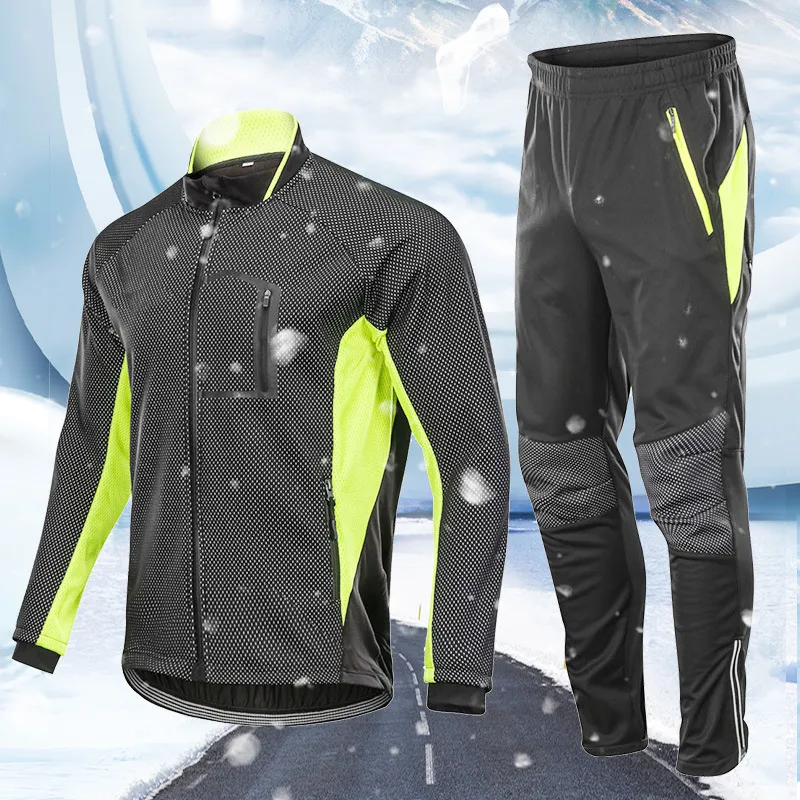 DHgate.com:Mens Winter Cycling Clothes Set, Thick and Warm, Windproof ...
