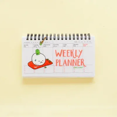 Wholesale Cute Kawaii Cartoon Weekly Planner 50pages Coil Notebook ...
