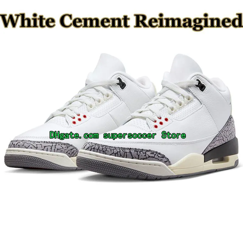Jumpman 3 3s Basketball Shoes Mens Women Black Cement Pine Green Fire ...
