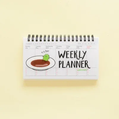 Wholesale Cute Kawaii Cartoon Weekly Planner 50pages Coil Notebook ...