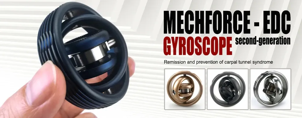 Mechforce EDC Second Generation Gyroscope Fingertip Gyro Hand Spinner ...