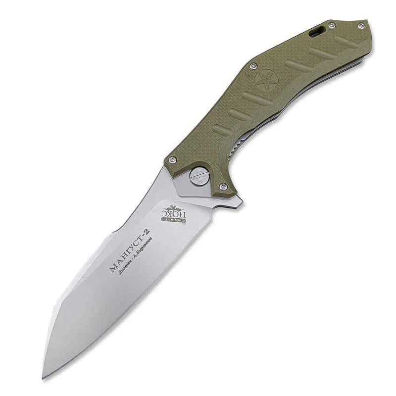 DHgate.com:Tactical D2 Steel Folding Knife w/ G10 Handle, Ball Bearing ...