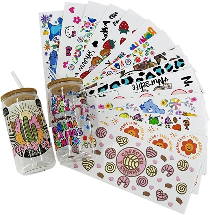 Wholesale Customizable Waterproof UV DTF Transfer Stickers For ...
