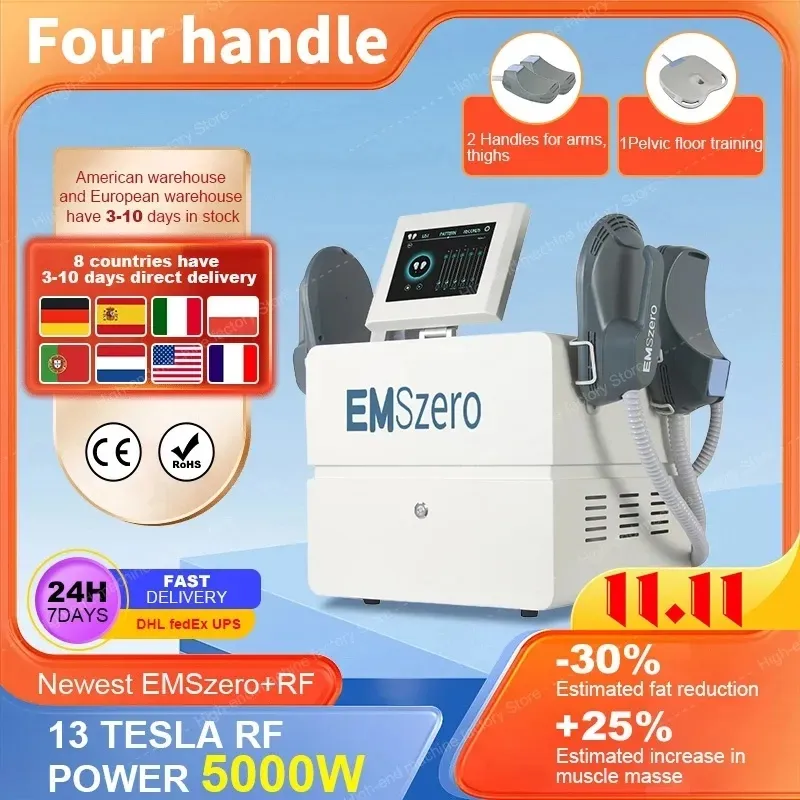 2023 EMS DLS Emszero 14 Tesla NEO Hi Emt Máquina Para Esculpir Músculos ...