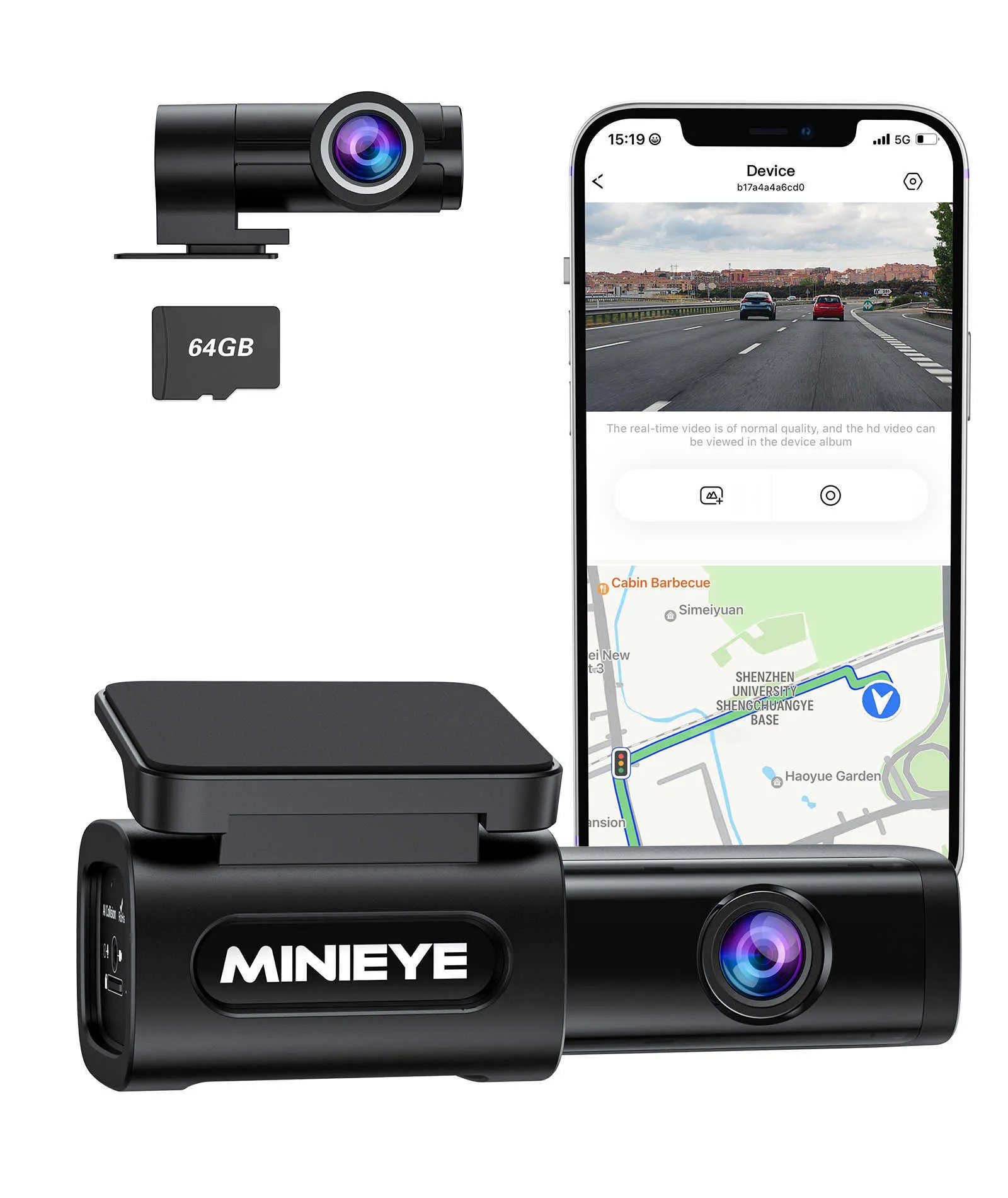 DHgate.com:MINIEYE C2 4K Dash Cam with Front & Rear Dual Lens, 170 ...