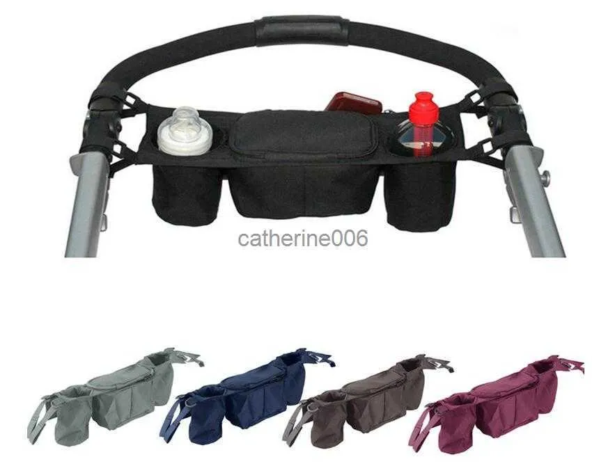 Premium Stroller Organizer Bag - Universal Pram Caddy with Cup Holders ...