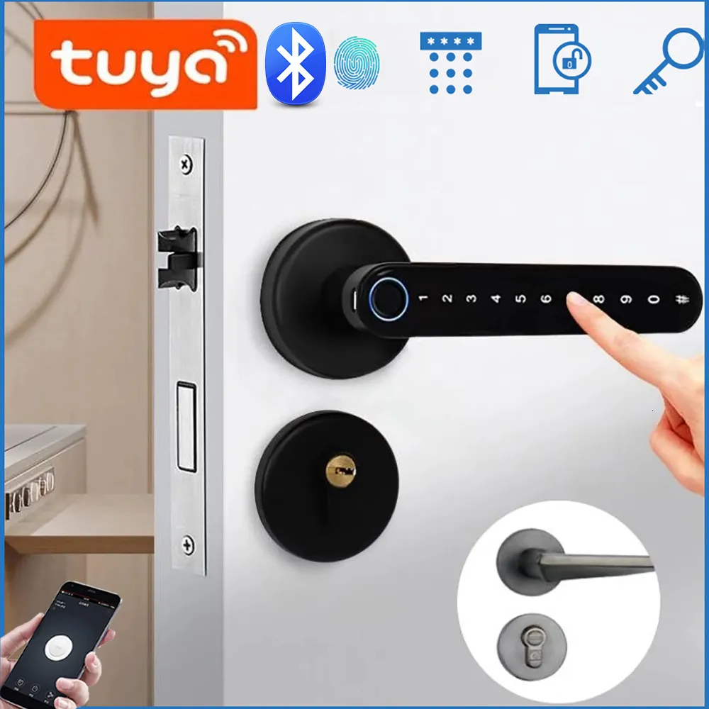 Tuya Smart Lock Bluetooth Biometric Fingerprint Password Digital Door ...