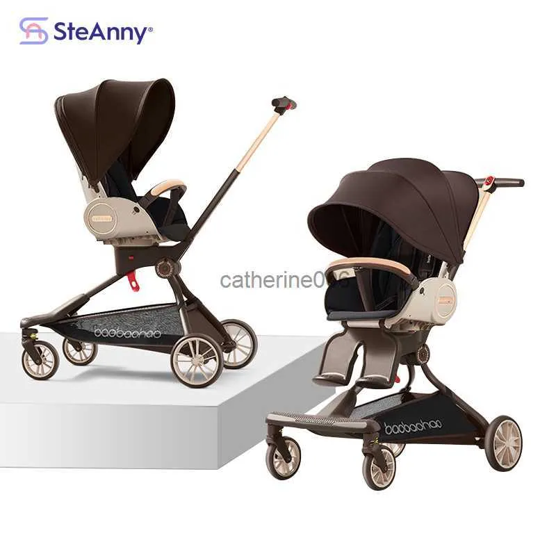 4-in-1 Convertible Baby Stroller: Lightweight Pram, 360° Rotation ...