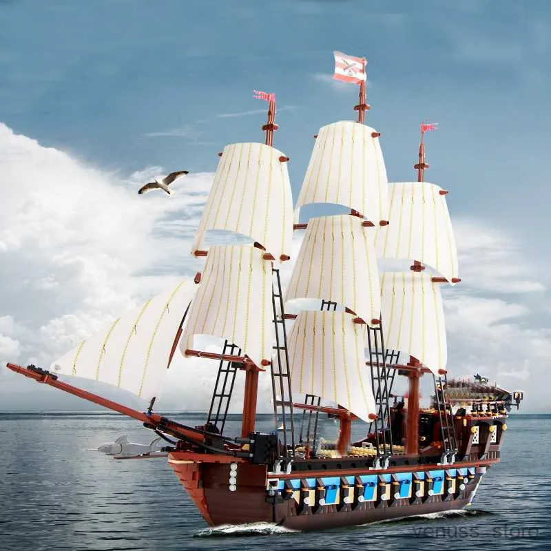 Toy Engine Block Imperial Ship Building Set Pirate Style Vessel ...