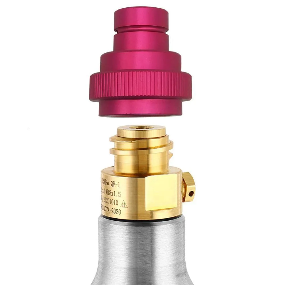 Water Bottles CO2 Quick Adapter For Soda Strea Bubbler Purple Machine ...