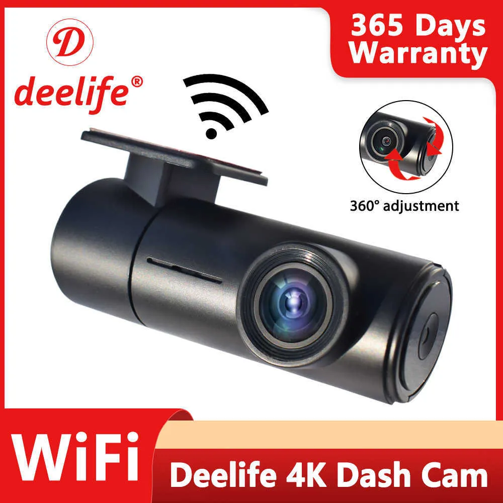 Car Dvr Deelife 4K Dash Cam For Camera Recorder WiFi Black Box ...