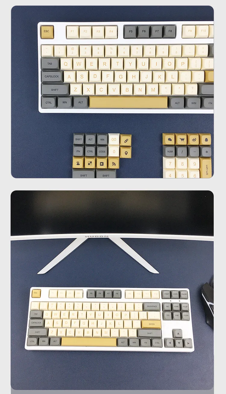 Customizable English Mechanical Custom Keyboard Keys Keycaps With 125 ...