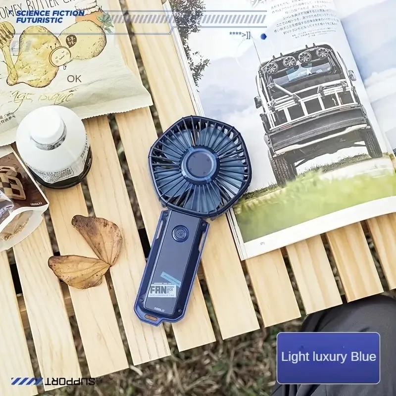 Portable USB Fan - Handheld Mini Fan with 6000mAh Battery, Folding ...