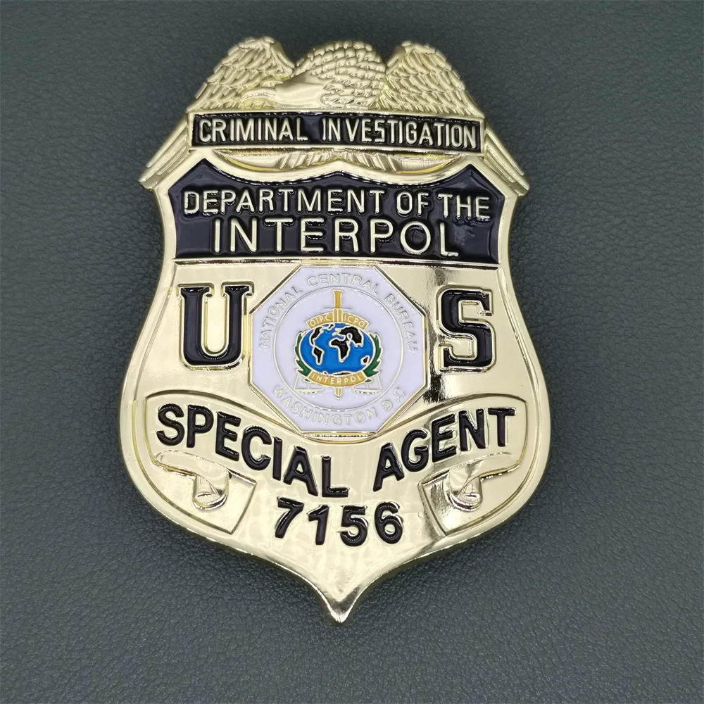 Figurines D'Halloween: Insigne D'agent Spécial Interpol Cosplay ...