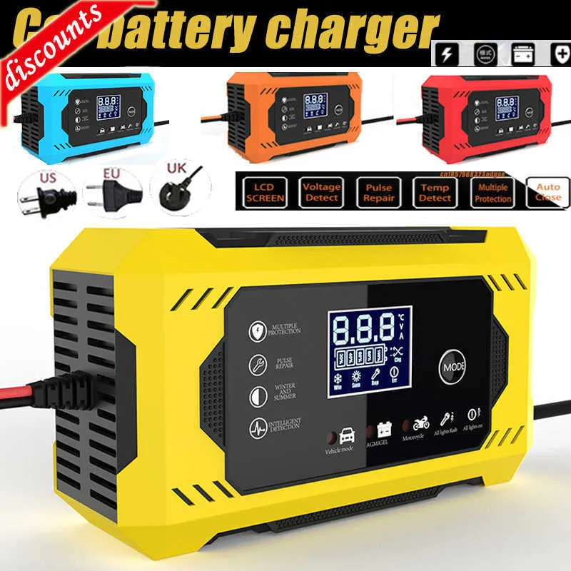 12V Automatic Battery Charger: Intelligent 6A Fast Charging Pulse ...