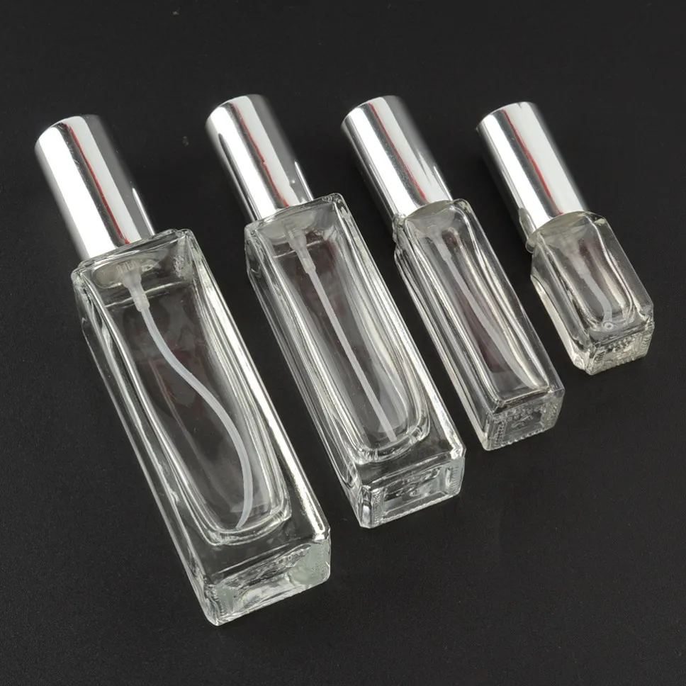 DHgate.com:30ML Glass Perfume Bottle, Square Shaped, Clear Empty Spray ...
