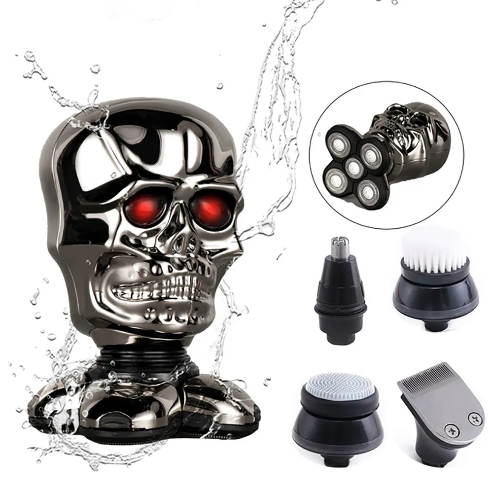 Electric Head Hair Shaver: Multifunctional Grooming Kit 5 In 1 Bald ...