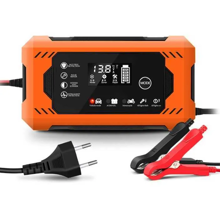 Intelligent 12V 6A Car Battery Charger With Fast Pulse Repair Type ...