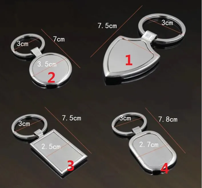 Personalized Stainless Steel Car Keychain With Pewter Metal Blank Tag ...