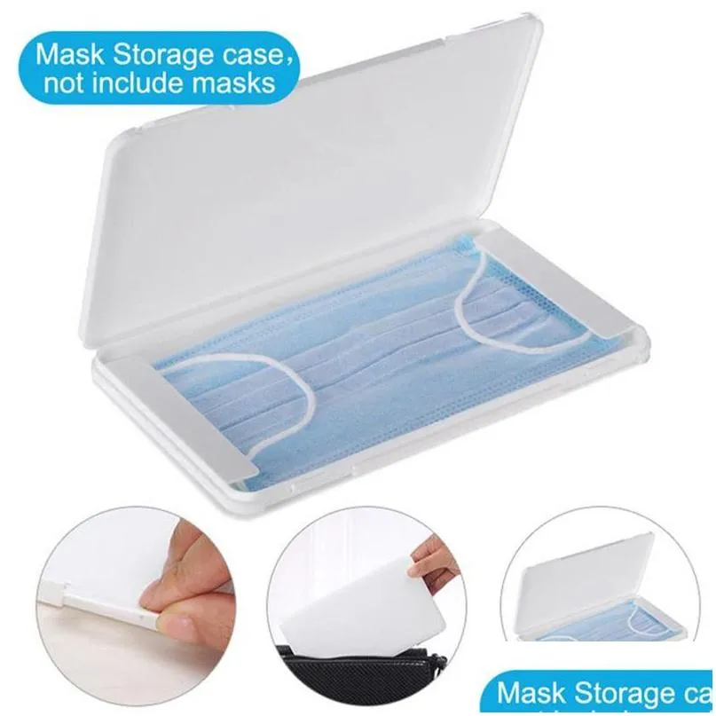 Portable Disposable Disposable Face Mask Container Dustproof Storage ...