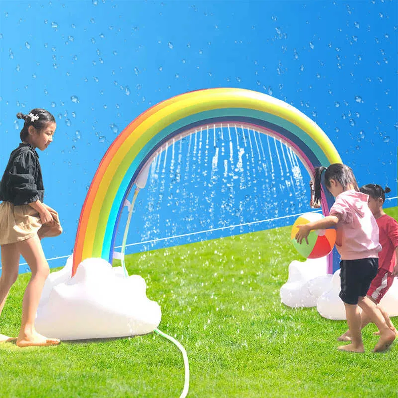 DHgate.com:2024Colorful Water Spray Rainbow Bridge Lawn Sprinkler for ...