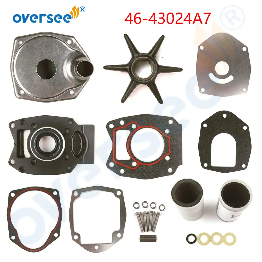 Marine Water Pump Impeller Kit - Compatible with Mercury Mariner 60-125 ...