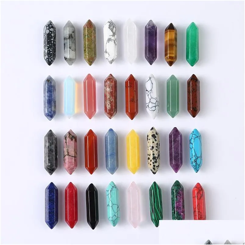 DHgate.com:Hexagon Prism Natural Quartz Crystal Pillar Statue for ...