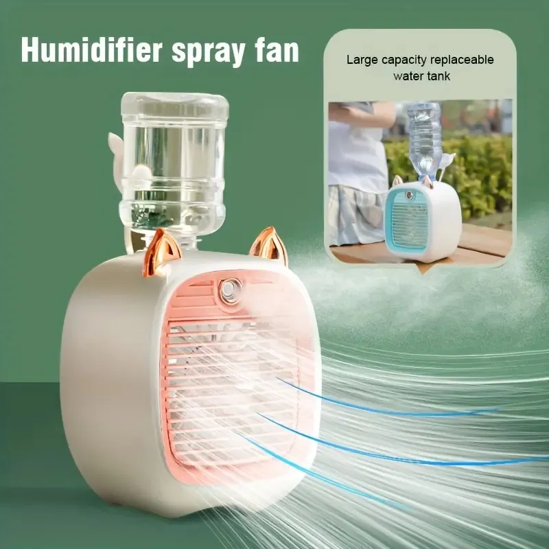 Portable Air Cooler - Mini Air Conditioner Fan, Personal Space ...