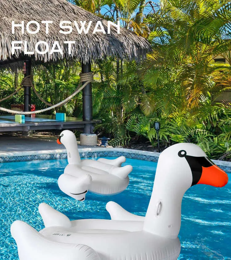 Giant Inflatable Pool Floats: Swan, Flamingo & More! Fun Swimming Ring ...