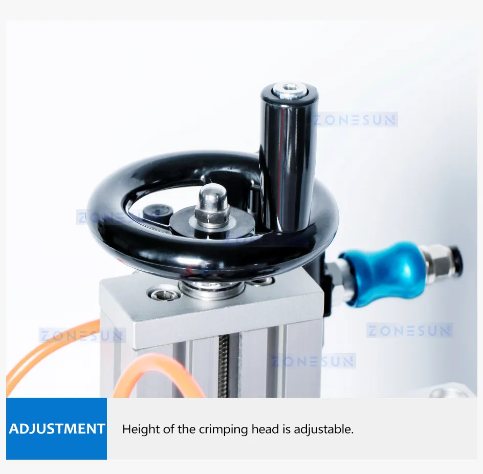 ZONESUN Pneumatic Perfume Crimping Capping Machine ... From Zonesuntech ...