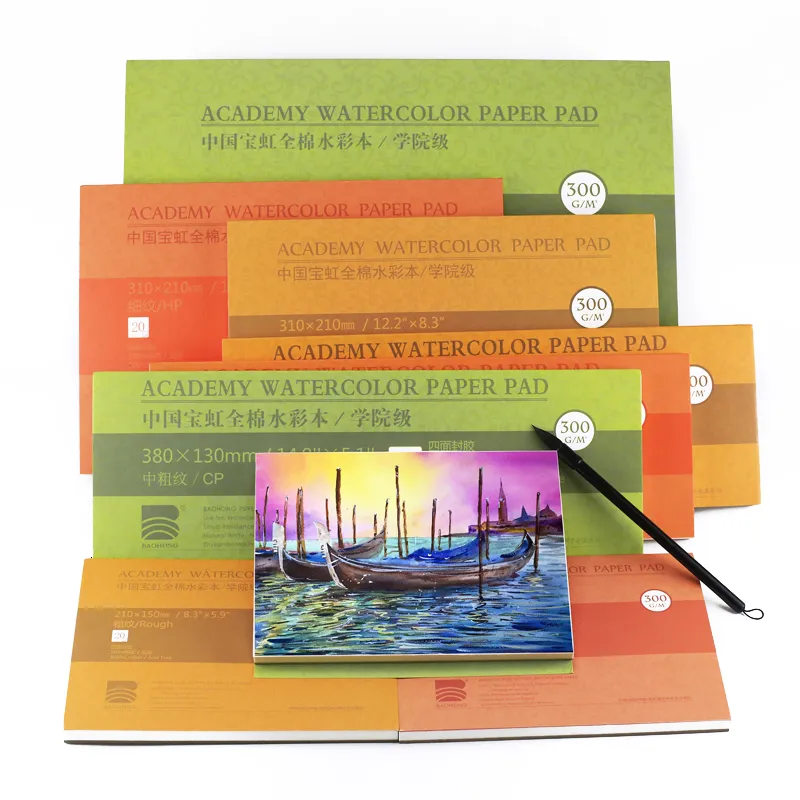 DHgate.com:100% Cotton Watercolor Paper Pad - 20 Hand-Painted Sheets ...