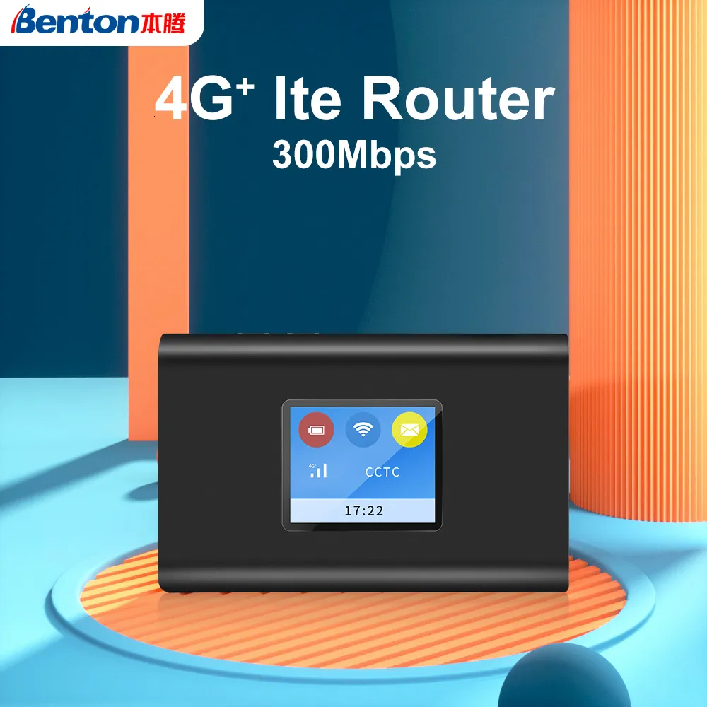 Unlocked 4G LTE Cat 6 Portable WiFi Router - 300Mbps Wireless Mifi ...