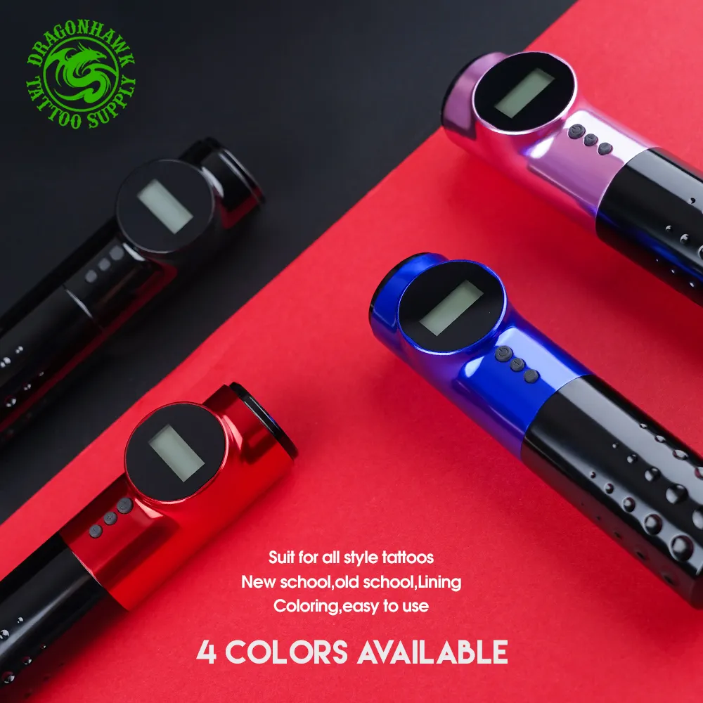 Wireless Battery Rotary Cartridge Equaliser Neutron Tattoo Pen With LED ...