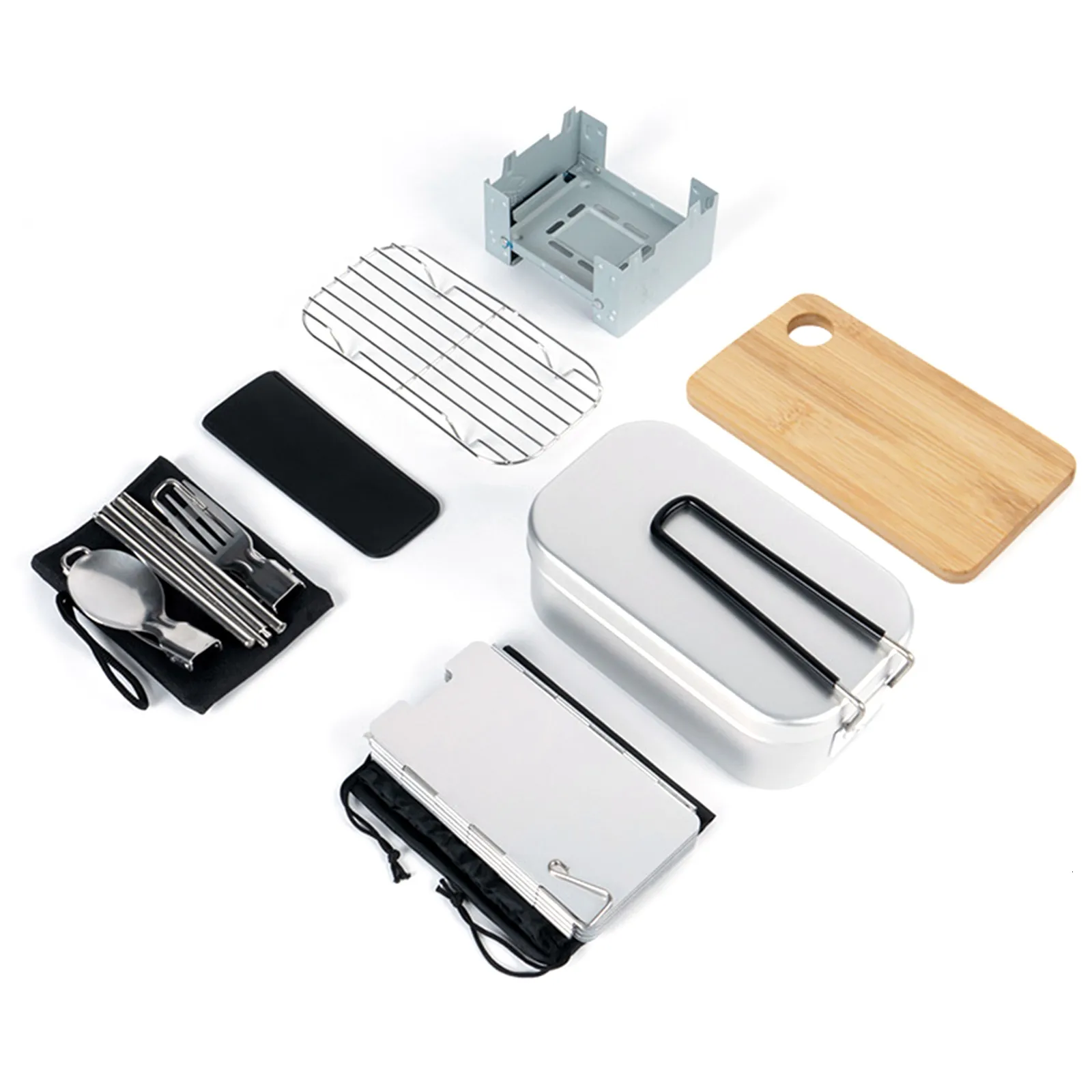 DHgate.com:Camp Kitchen Set: Portable Lunch Box Combo with Folding ...