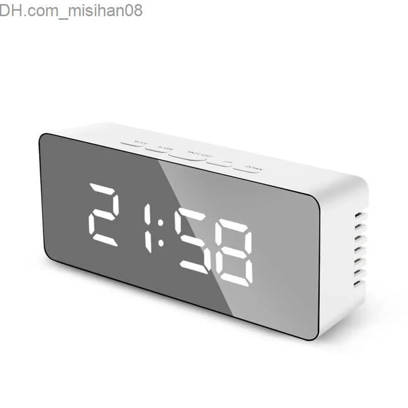 DHgate.com:Modern LED Mirror Alarm Clock with Night Light, Thermometer ...