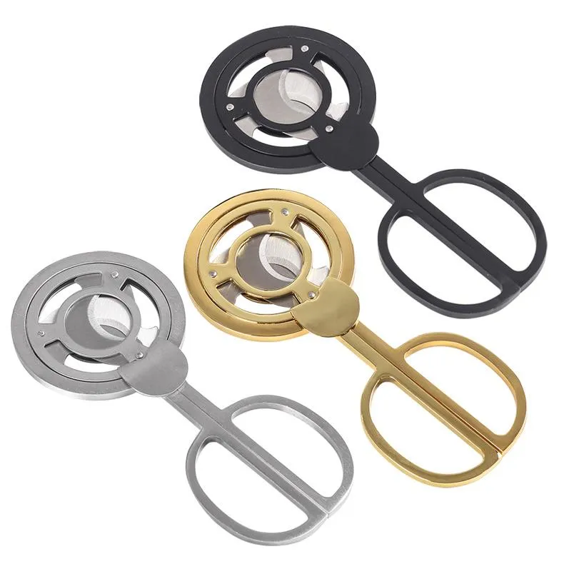 Stainless Steel Cigar Scissors: Precise Cut, Round Handles Smoking ...