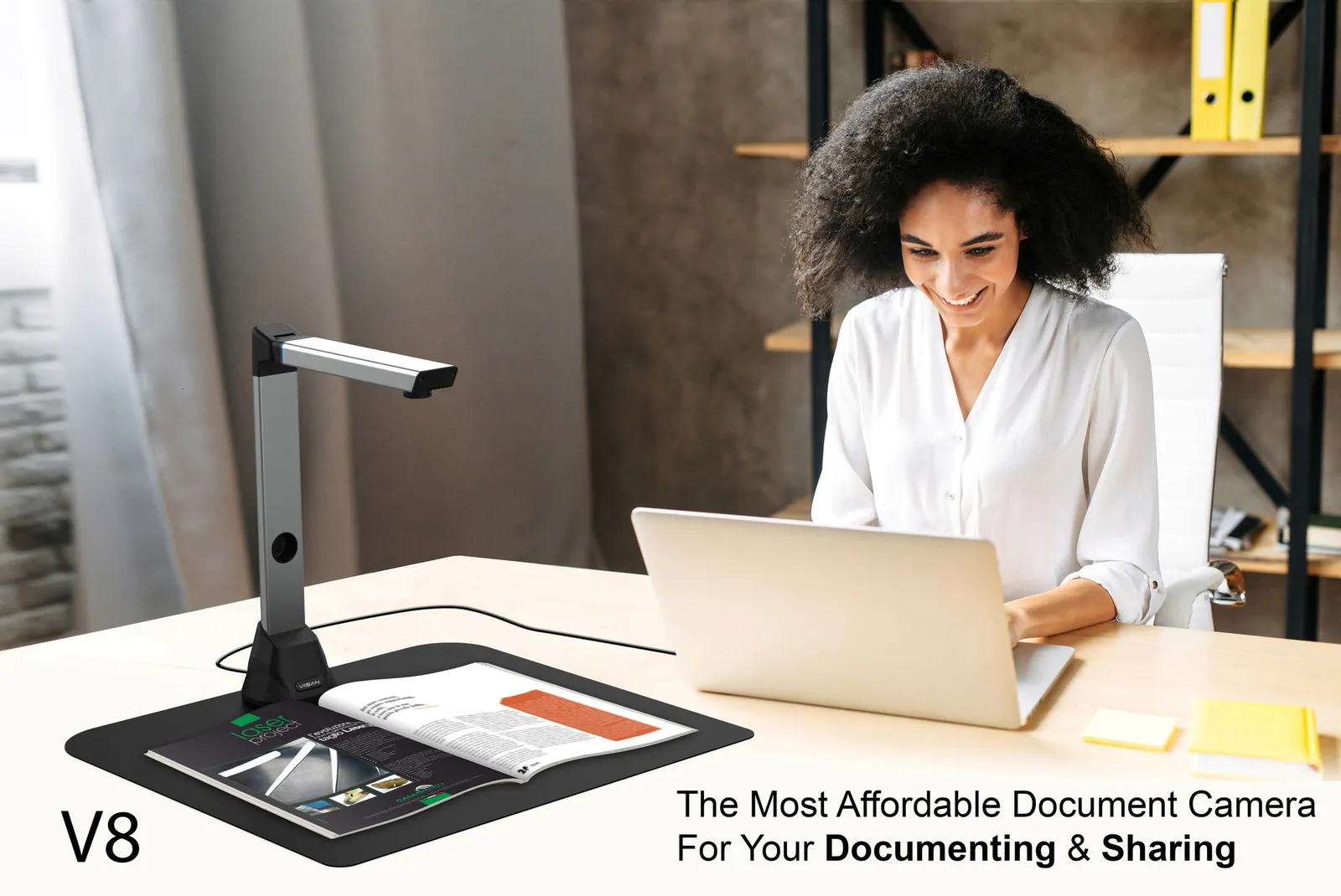 Wholesale VIISAN V8 High Definition 8MP Portable Document Scanner, A3 Capture Size, Multi ...