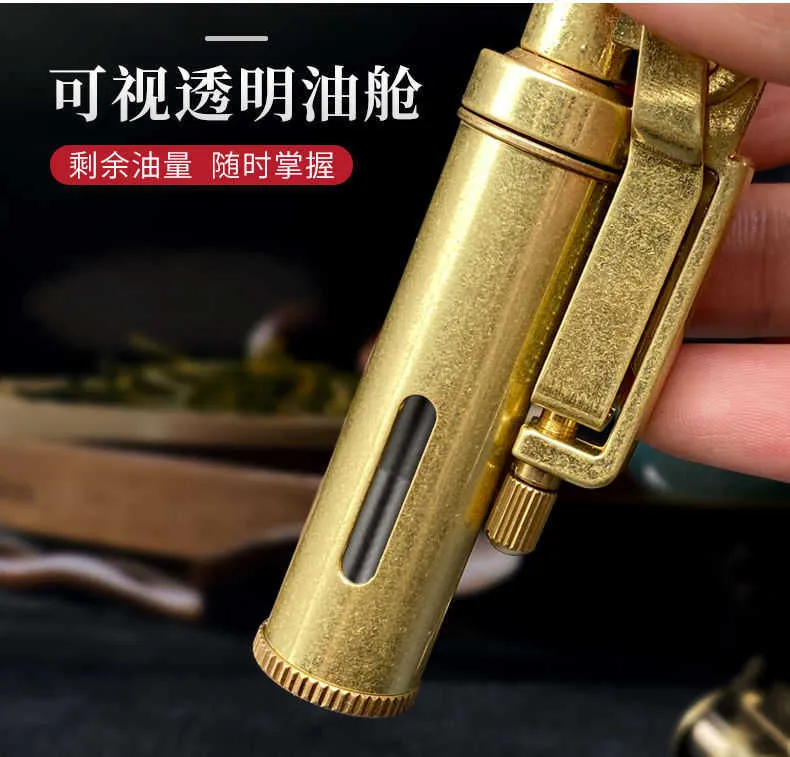 Unique Lighters, Metal Transparent Large Capacity Kerosene Lighter ...