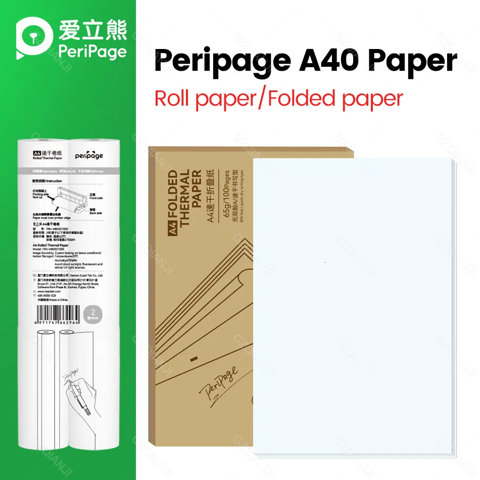 DHgate.com:PeriPage A40 Official Thermal Paper Rolls for Fax Machines ...