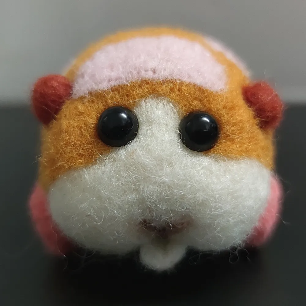 Cute Pui Molcar Felt Toy - Handmade Wool Felting Doll, Kawaii Animal ...