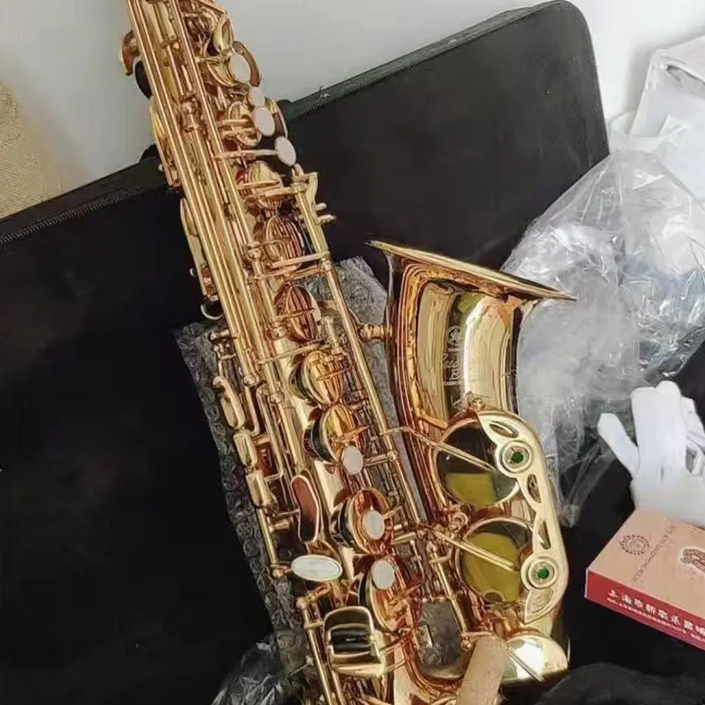 DHgate.com:High-end 875 E-flat alto saxophone lacquered gold brass ...
