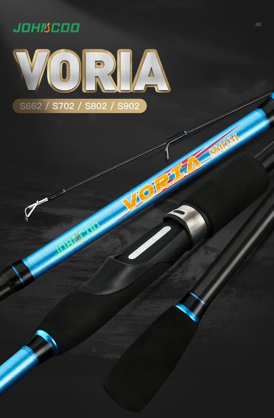 DHgate.com:JOHNCOO VORIA Fishing Rods - Premium Carbon Fiber Spinning ...