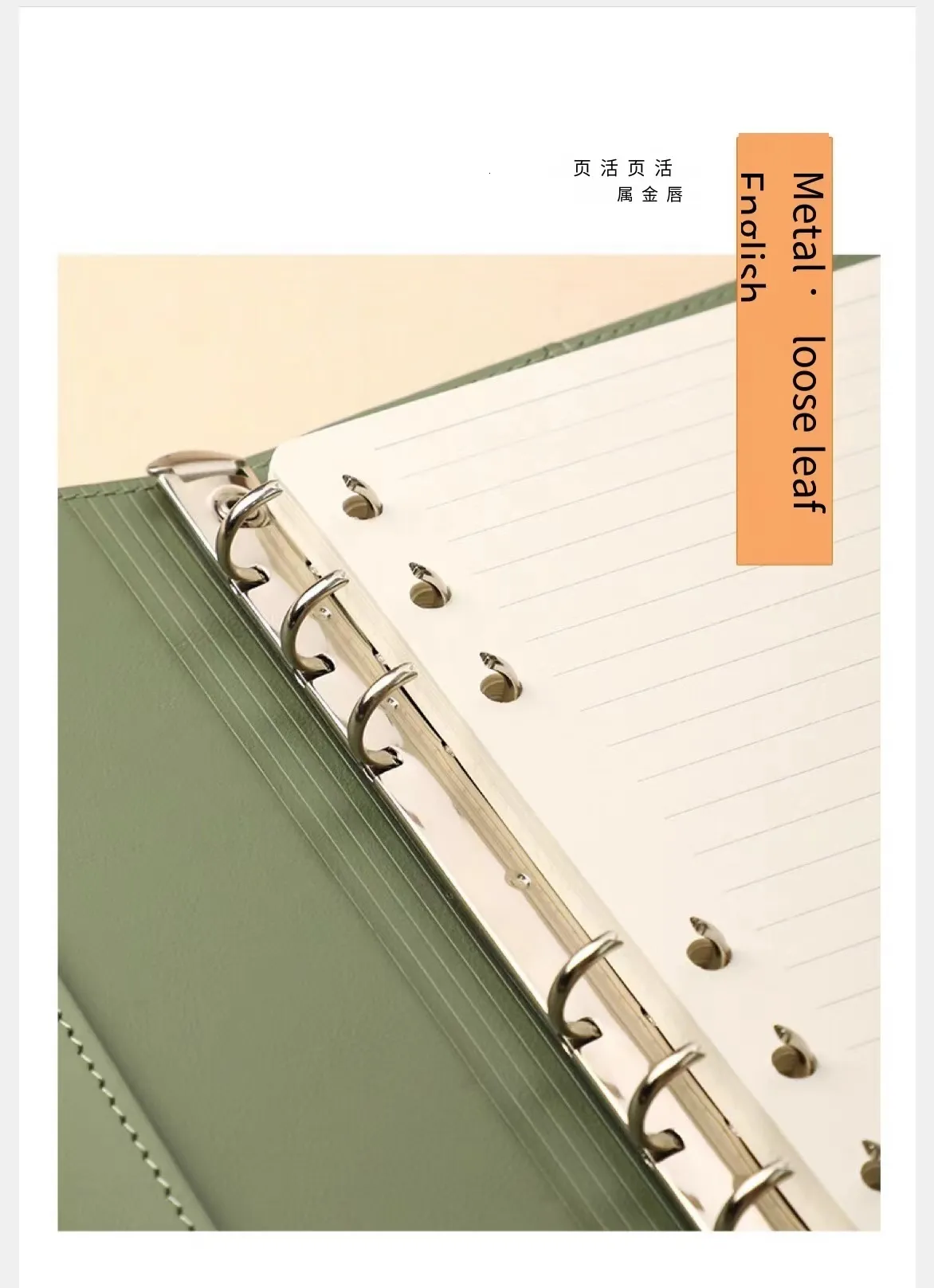 Wholesale PU Leather Macaron Binder A5 Notebook Journal With Loose Leaf ...