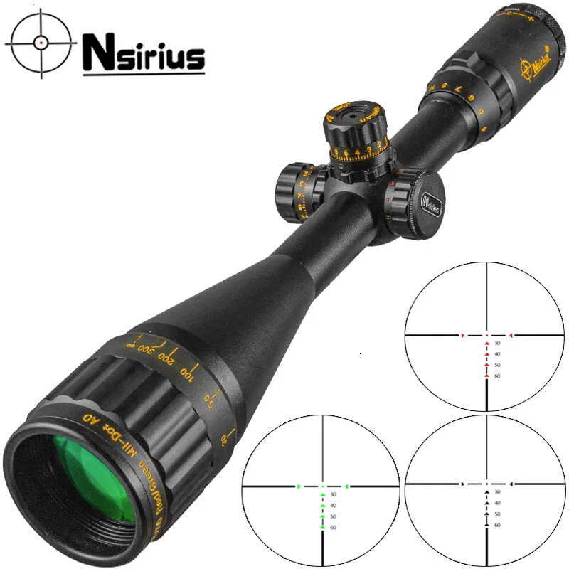 Tactical Hunting Rifle Scope, Nsirius Gold 4 16x50AOE Red Green ...
