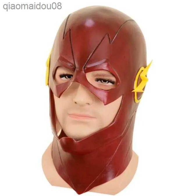 The Flash Mask DC Barry Allen Mask Cosplay Costume Prop Halloween Red ...